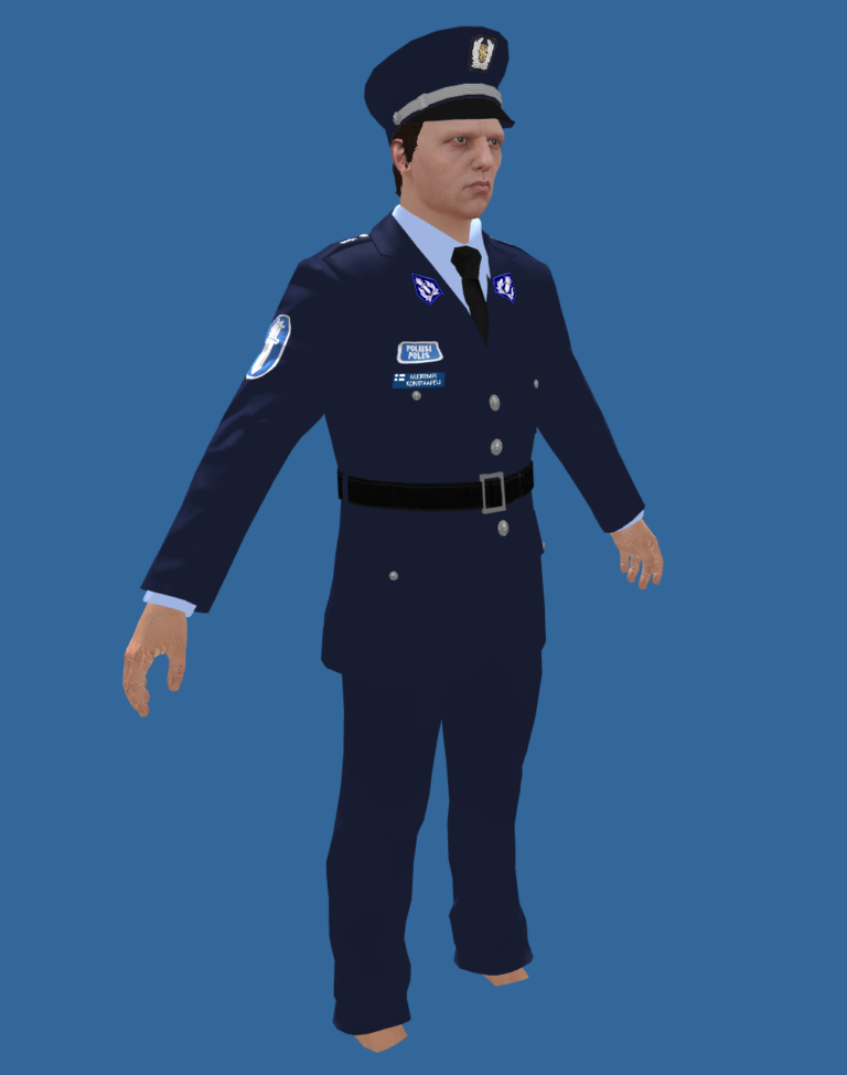 Finnish Police dress uniform for GTA V MP Server - ModiPaja